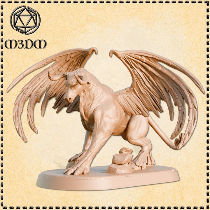 3D Printable Dracotaur - Dragon Minotaur (Action) by M3DM