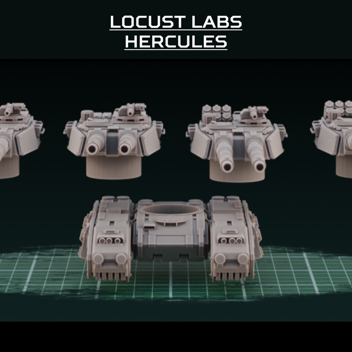 3D Printable 6mm Hercules Tank by Locust_Labs