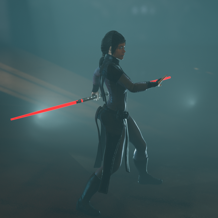 3D Printable Dark Side Force Adept Female by Stanley