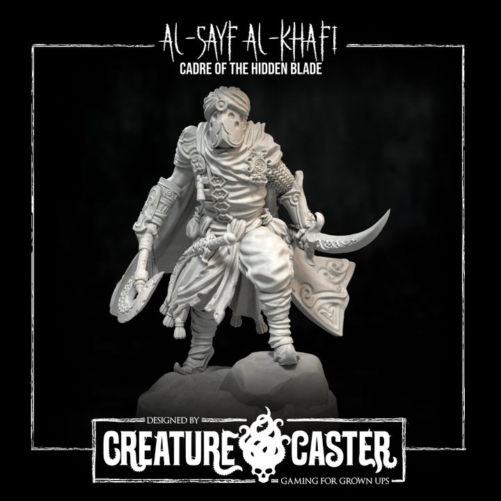 3D Printable Al-Sayf Al-Khafi - The Hidden Blades by Creature Crusade
