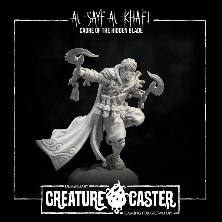 3D Printable Al-Sayf Al-Khafi - The Hidden Blades by Creature Crusade