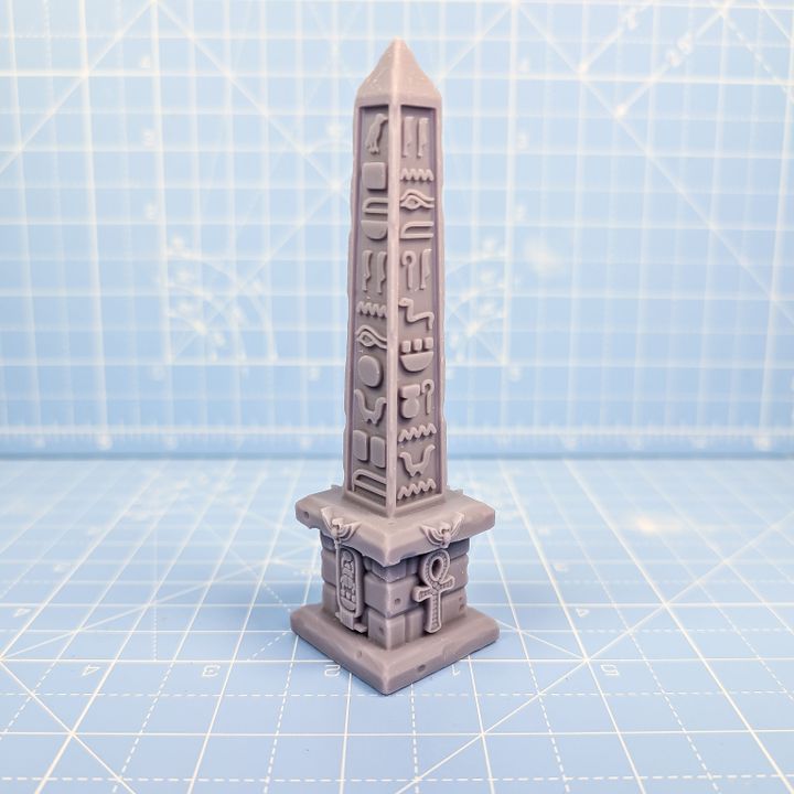 3D Printable Ancient Obelisks - Egypt Collection by World Forge Miniatures