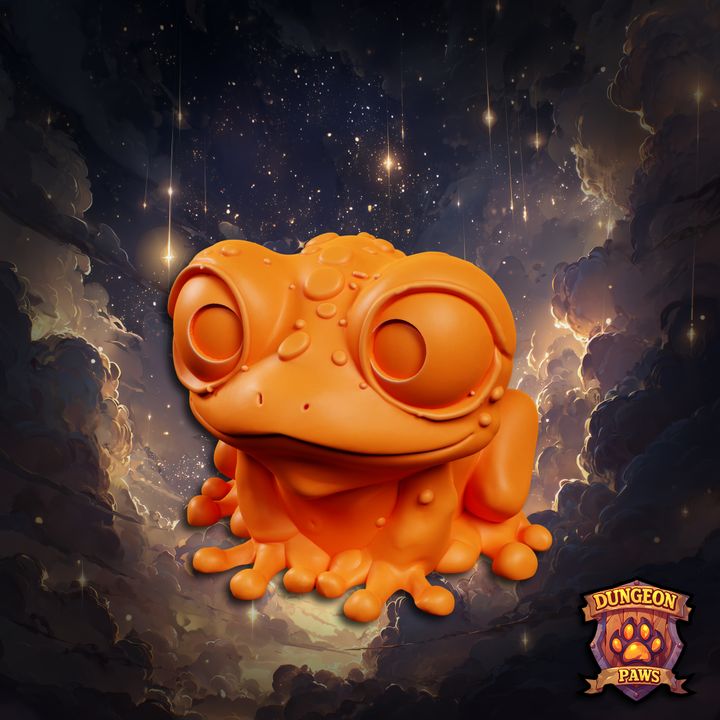 3D Printable Froggy the Frog by Dungeon Paws