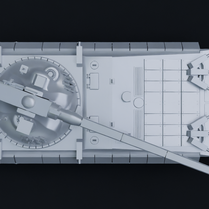 3D Printable Soviet Object 299 MBT by The Military Industrial Complex