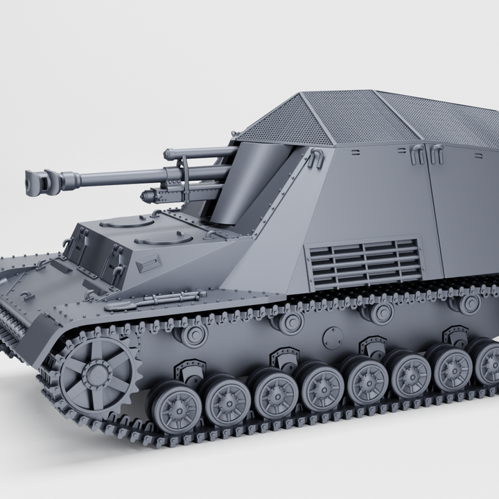3D Printable Hummel-Wespe 10.5 cm SPG + 3 Tankmen (Germany, WW2) by ...