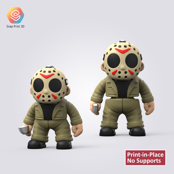 3D Printable Flexi Halloween Jason by SNAP PRINT 3D