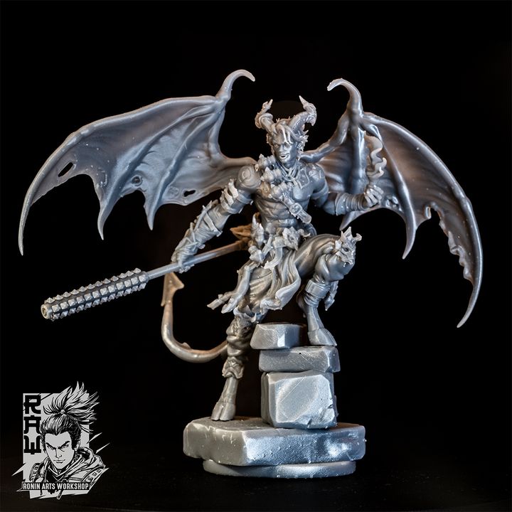 3D Printable Demon Lord Azareth by Ronin Arts Workshop