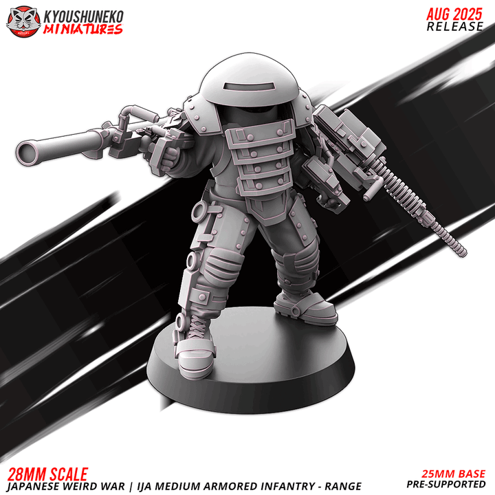 3D Printable IJA Medium Armored Infantry - Range | Japanese Weird War ...
