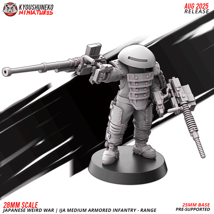 3D Printable IJA Medium Armored Infantry - Range | Japanese Weird War ...