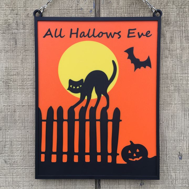 3D Printable Hallow Eve Sign by Star Labs 3D, LLC