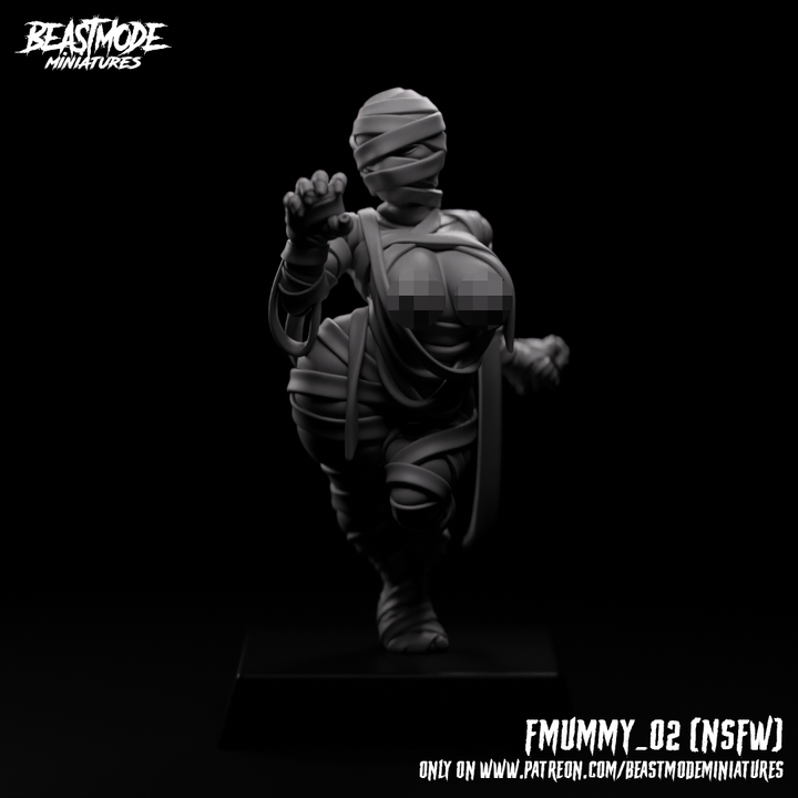 3D Printable Female Mummy_02 by Beastmode Miniatures