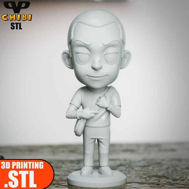 3D Printable Sheldon Cooper Chibi STL for 3D Printing ChibiSTL 3DXM by ...