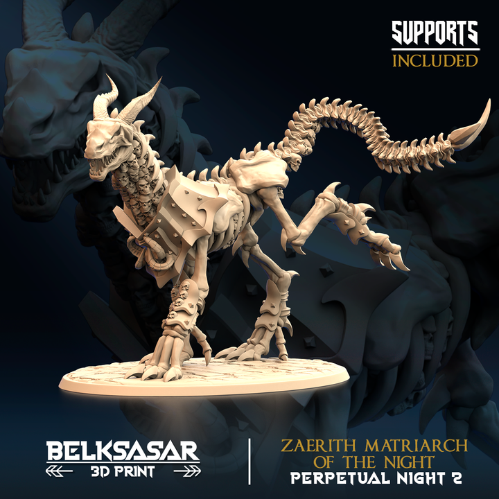 3D Printable Vampire Nosferatu Zaerith Matriarch of the Night by Belksasar