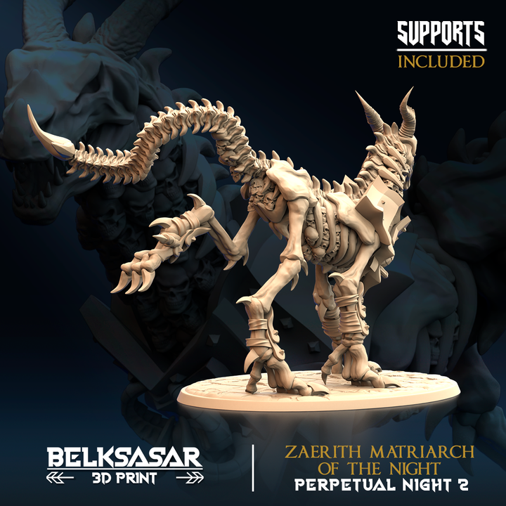 3D Printable Vampire Nosferatu Zaerith Matriarch of the Night by Belksasar