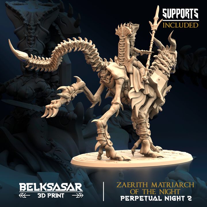 3D Printable Vampire Nosferatu Zaerith Matriarch of the Night by Belksasar