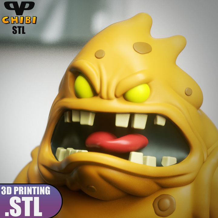 3D Printable Clayface Chibi STL for 3D Printing ChibiSTL 3DXM by ChibiSTL