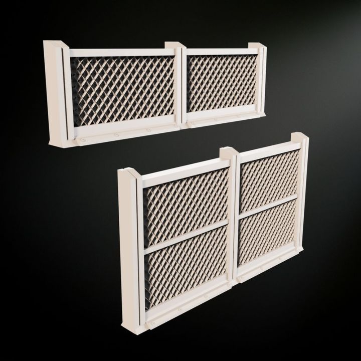 3D Printable Sci-Fi Artic - Perimeter Fences by WargamesCo