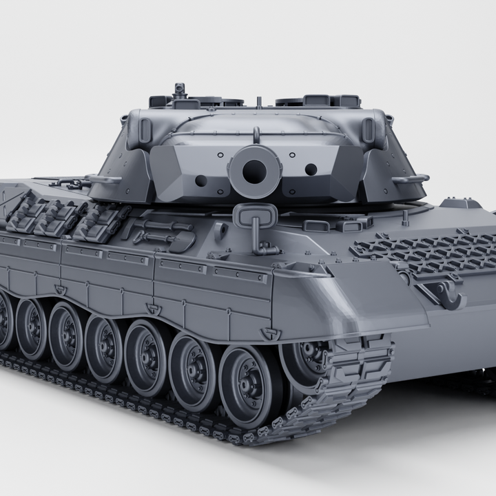 3D Printable Leopard 1A1 and 1A2 (Germany, Cold war) (scale 1:56 and 1: ...