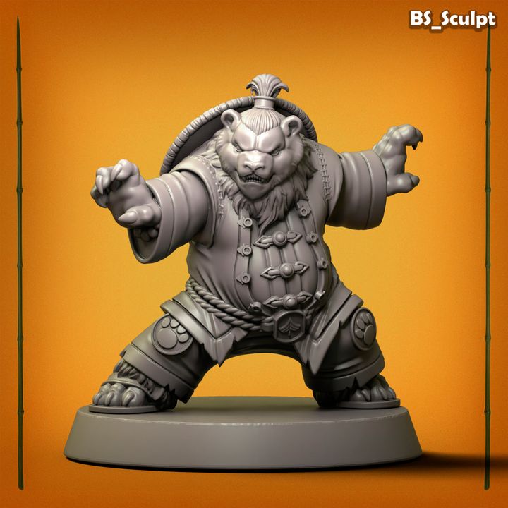 3D Printable Panda lineman 1 by BS-Sculpt Bulat