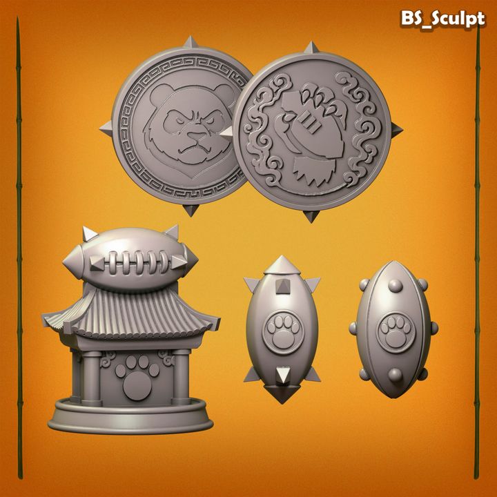 3D Printable Panda Markers by BS-Sculpt Bulat