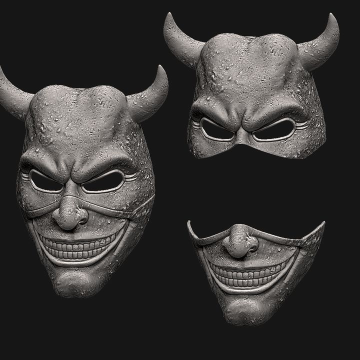 3D Printable Satan Devil Mask Halloween Cosplay by 3DpropsDesigns