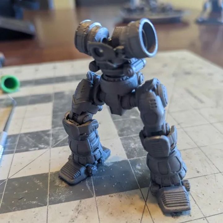 3D Printable 15mm (1/100th Scale) Project Kyphos Direct Fire Battle ...