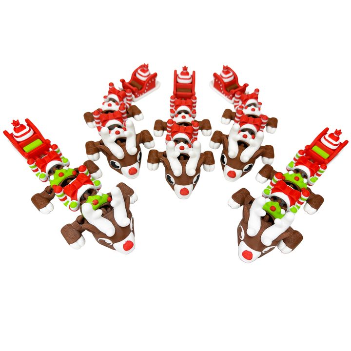 3D Printable Mini Christmas Reindeer Dragon by Studio Ambo