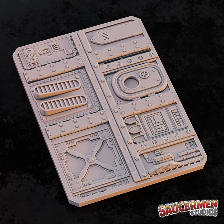 3D Printable Texture & Practice Palette: Gang Hideout by Saucermen Studios