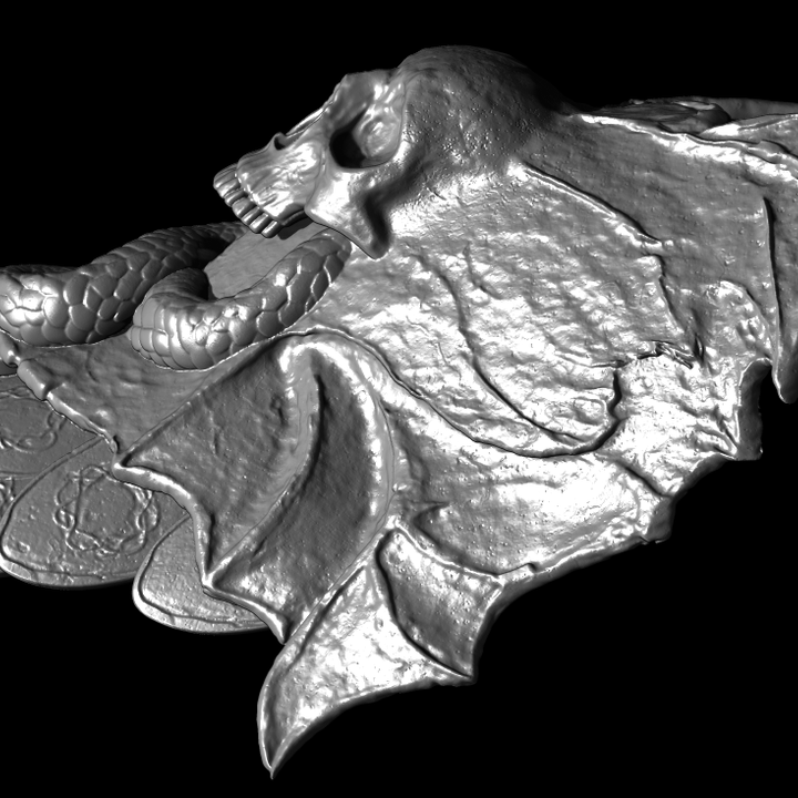 3D Printable MESSMER THE IMPALER skull pauldron life size cosplay ...