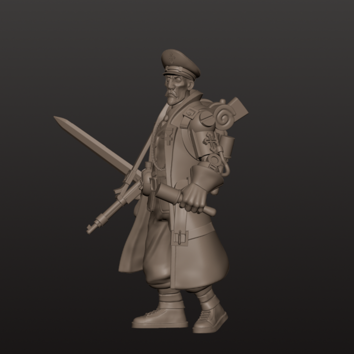 3D Printable General Melchett by Matt Difa