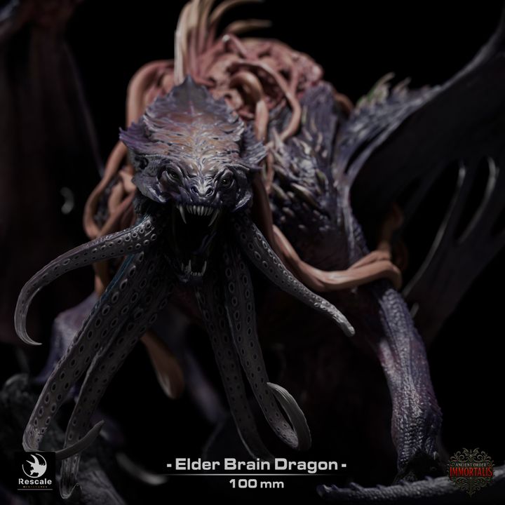 3D Printable Elder Brain dragon by Rescale Miniatures