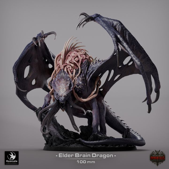 3D Printable Elder Brain dragon by Rescale Miniatures