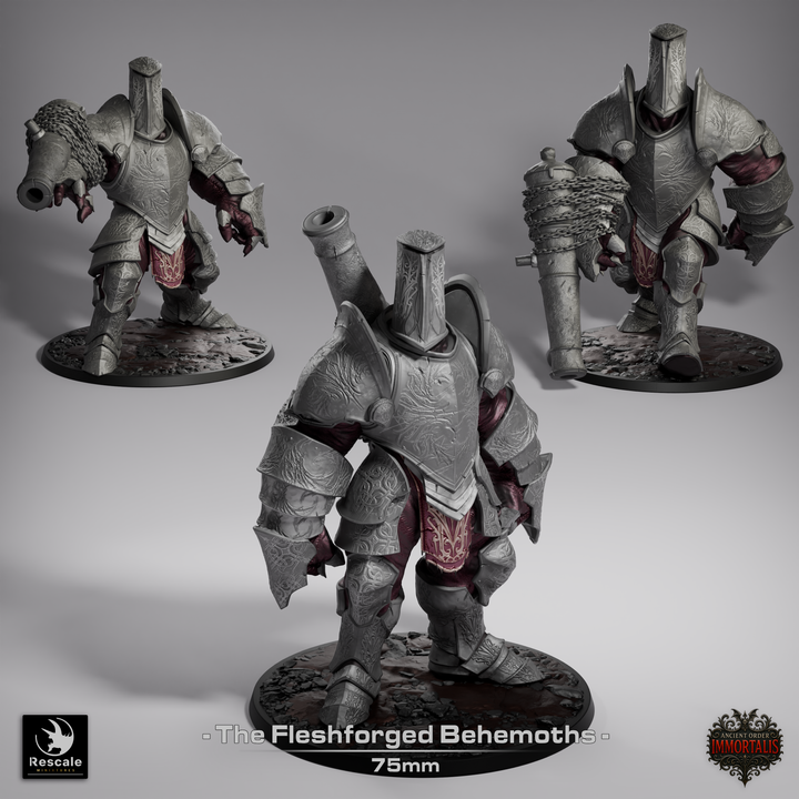 3D Printable Pack Fleshforged Behemoth by Rescale Miniatures