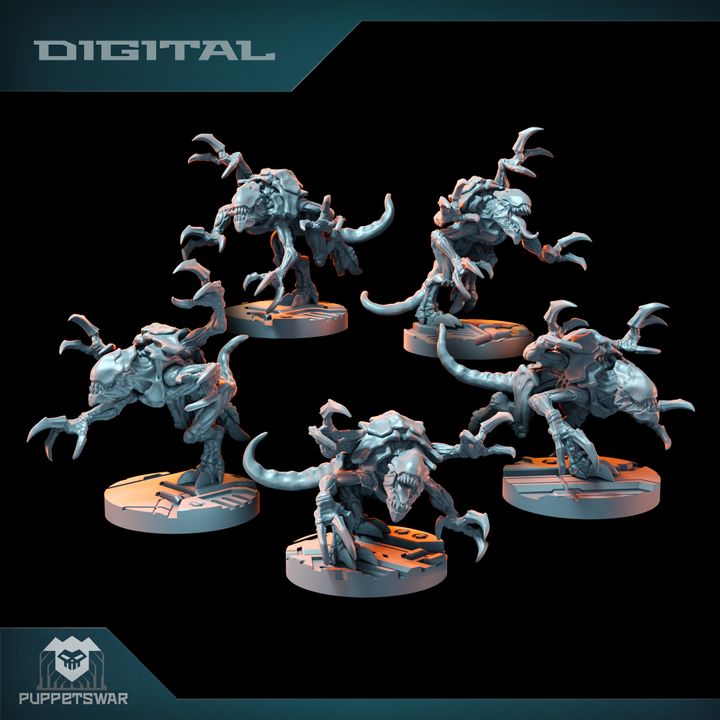 3D Printable Bug Hybrids by Puppetswar Miniatures