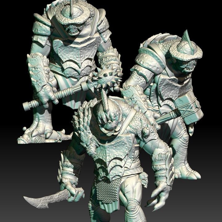 3D Printable September 2024 Pack - Black Trolls by KZKMINIS