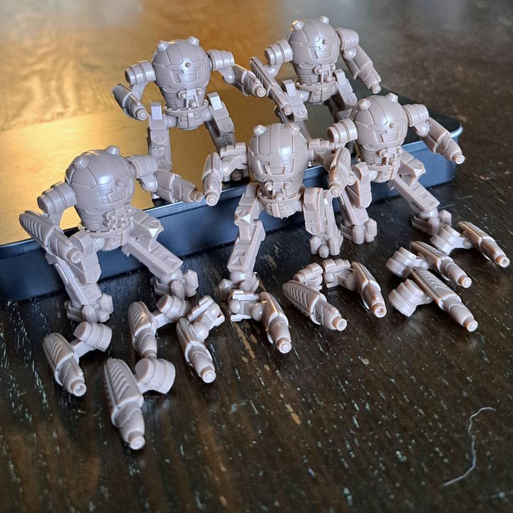3D Printable Lightbulb Heavy Mech by Mike's Mech Bin