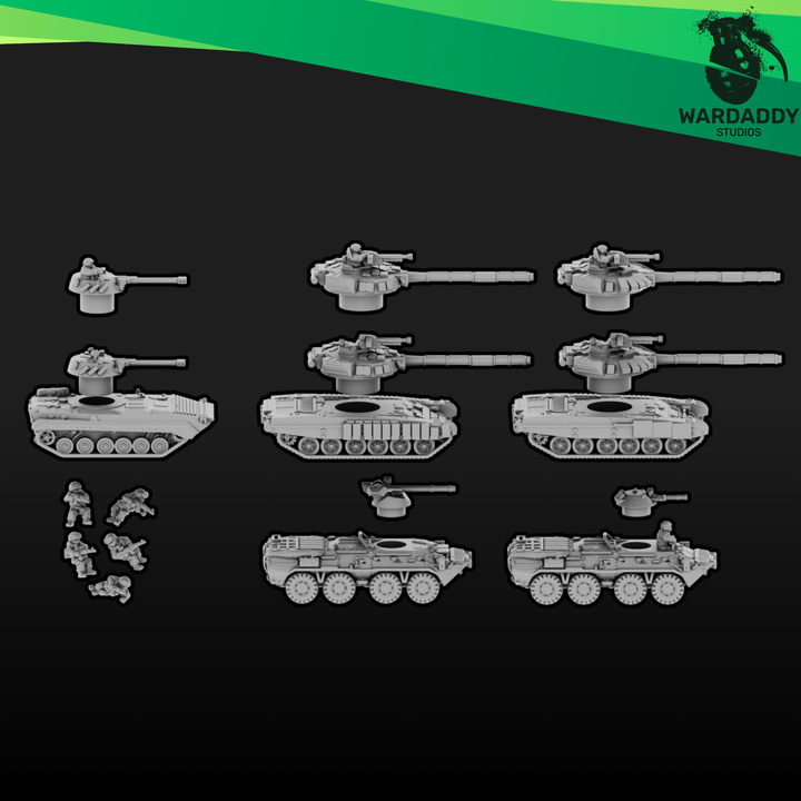 3D Printable Modern Ukrainian/Russian Armor (10mm EPIC) (Multipart) by ...