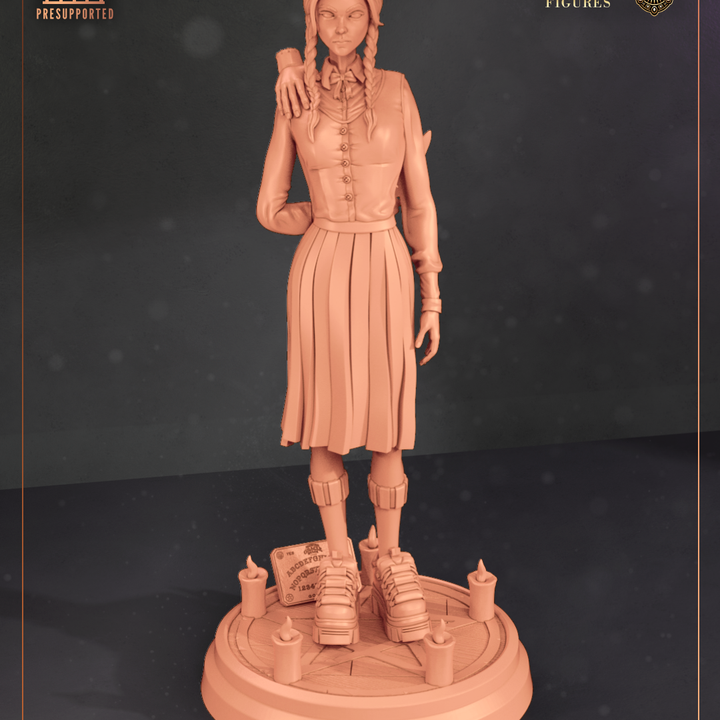 3D Printable Wednesday by Bastet Figures