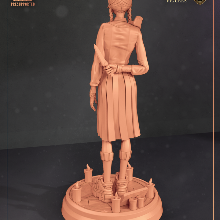 3D Printable Wednesday by Bastet Figures
