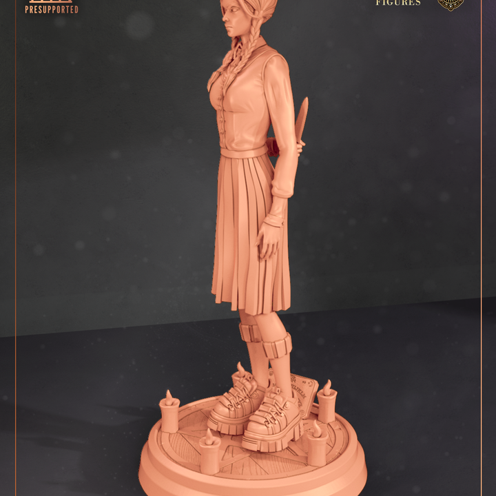 3D Printable Wednesday by Bastet Figures