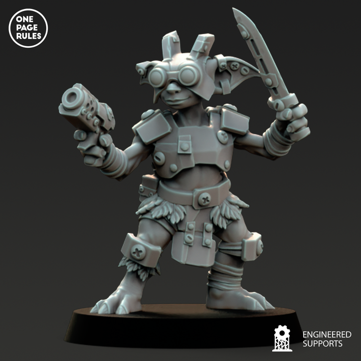 3D Printable Storm Mob - Goblin Reclaimers by One Page Rules
