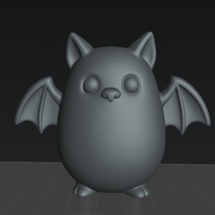 3D Printable Chibi Bat (STL) by Bryam Flórez