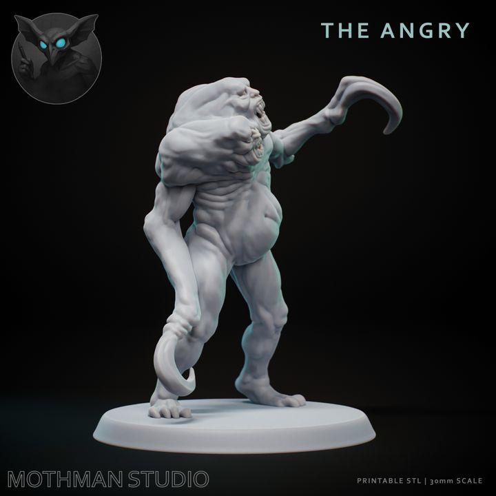 3D Printable The Angry, DnD by Mothman-Studio