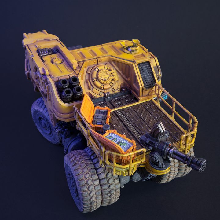 3D Printable SVAROG - Space Mining Truck by Treadhead Rad