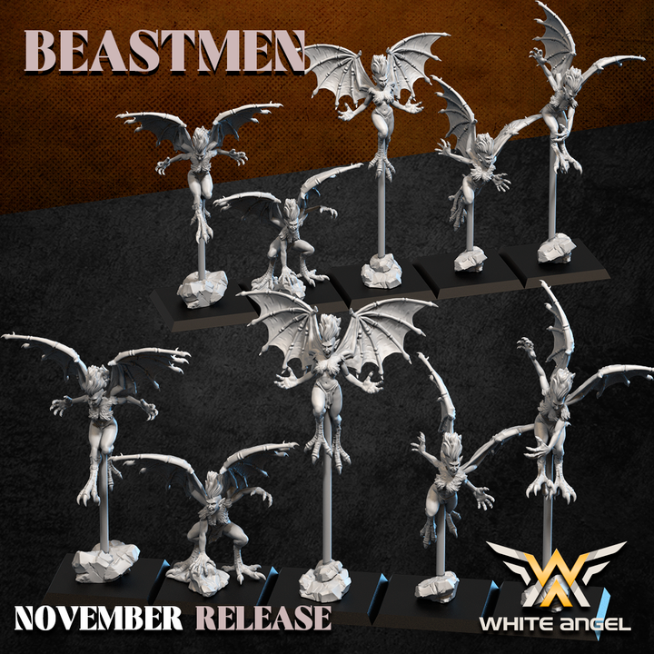 3D Printable BEAST HARPY - BEASTMEN (NOVEMBER 2025 RELEASE) by WHITE ...
