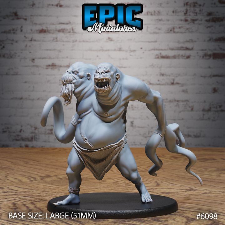 3D Printable Echo of Demorgorgon Angry / Two Headed Demon Spawn / Giant ...