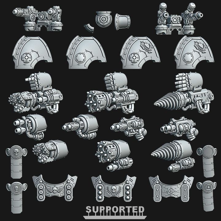 3D Printable Saturn Melee Centurion Conversion Kit by Red Warden Miniatures