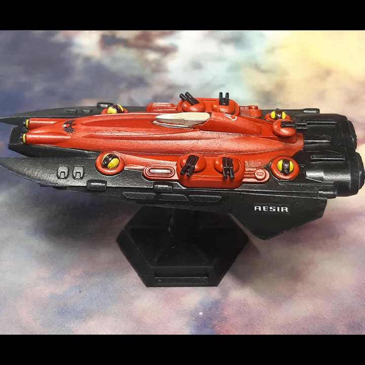 3D Printable Chiron Frigate by David Tarron