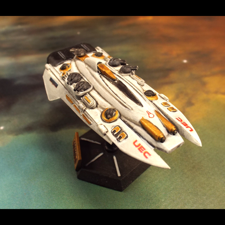 3D Printable Chiron Frigate by David Tarron