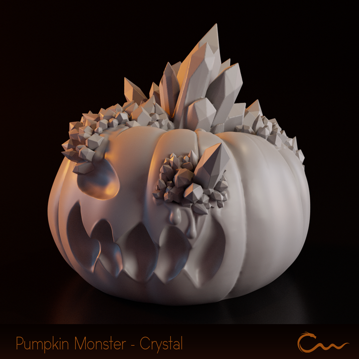 3D Printable Pumpkin Monster - Crystal by The Cape Wyrm